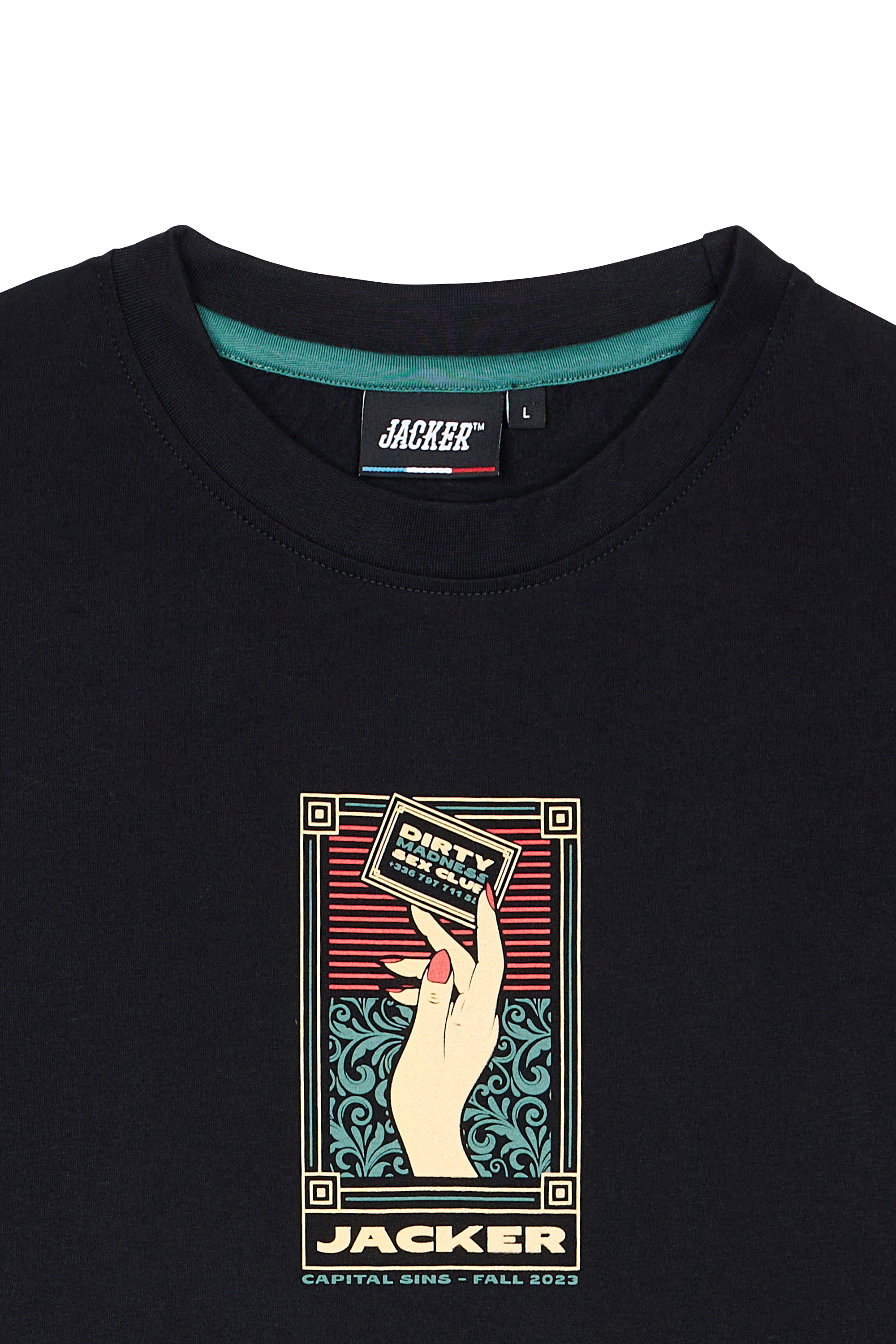 T-shirt Noir Jacker - Homme | Citadium