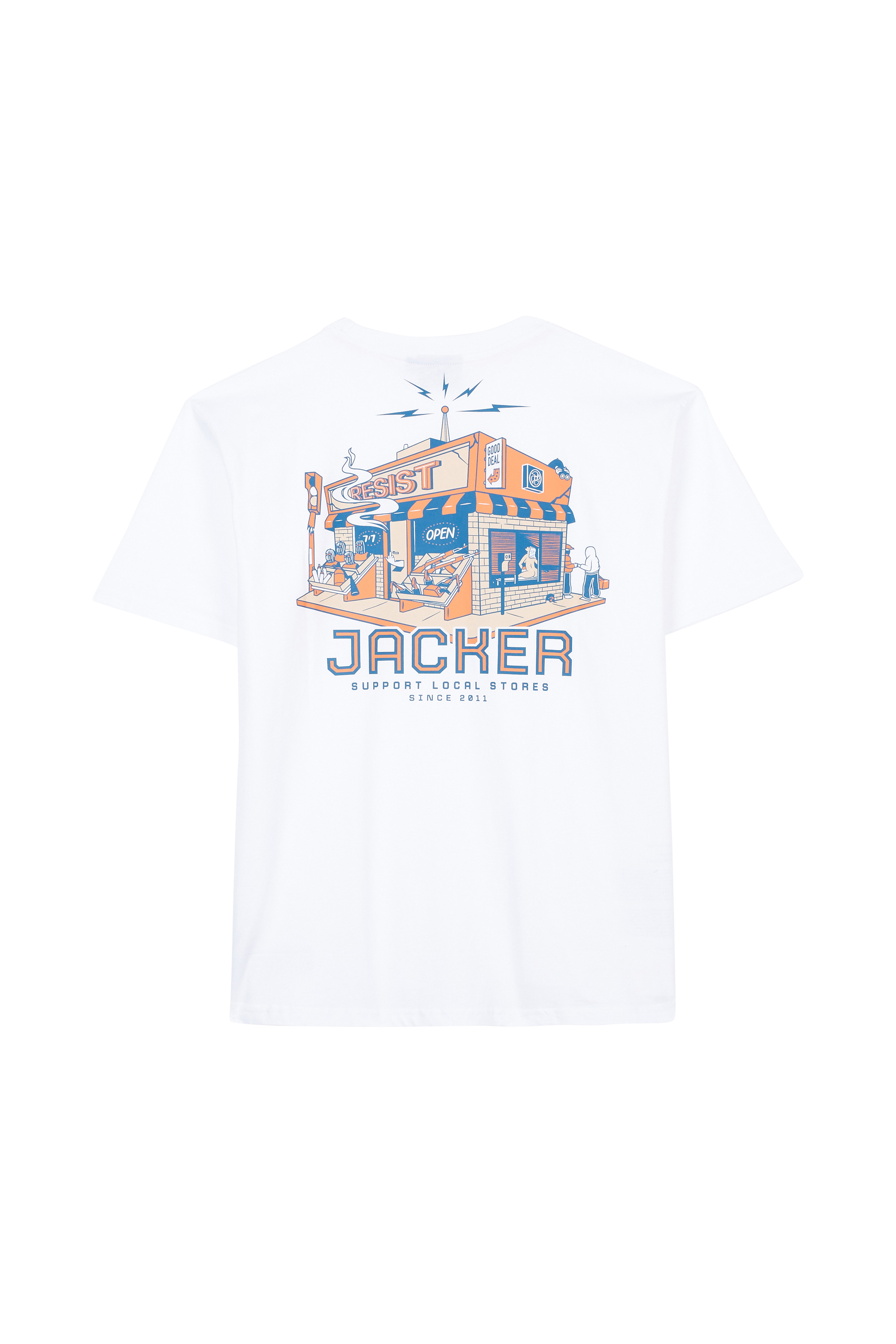 T-shirt Blanc Jacker - Homme | Citadium