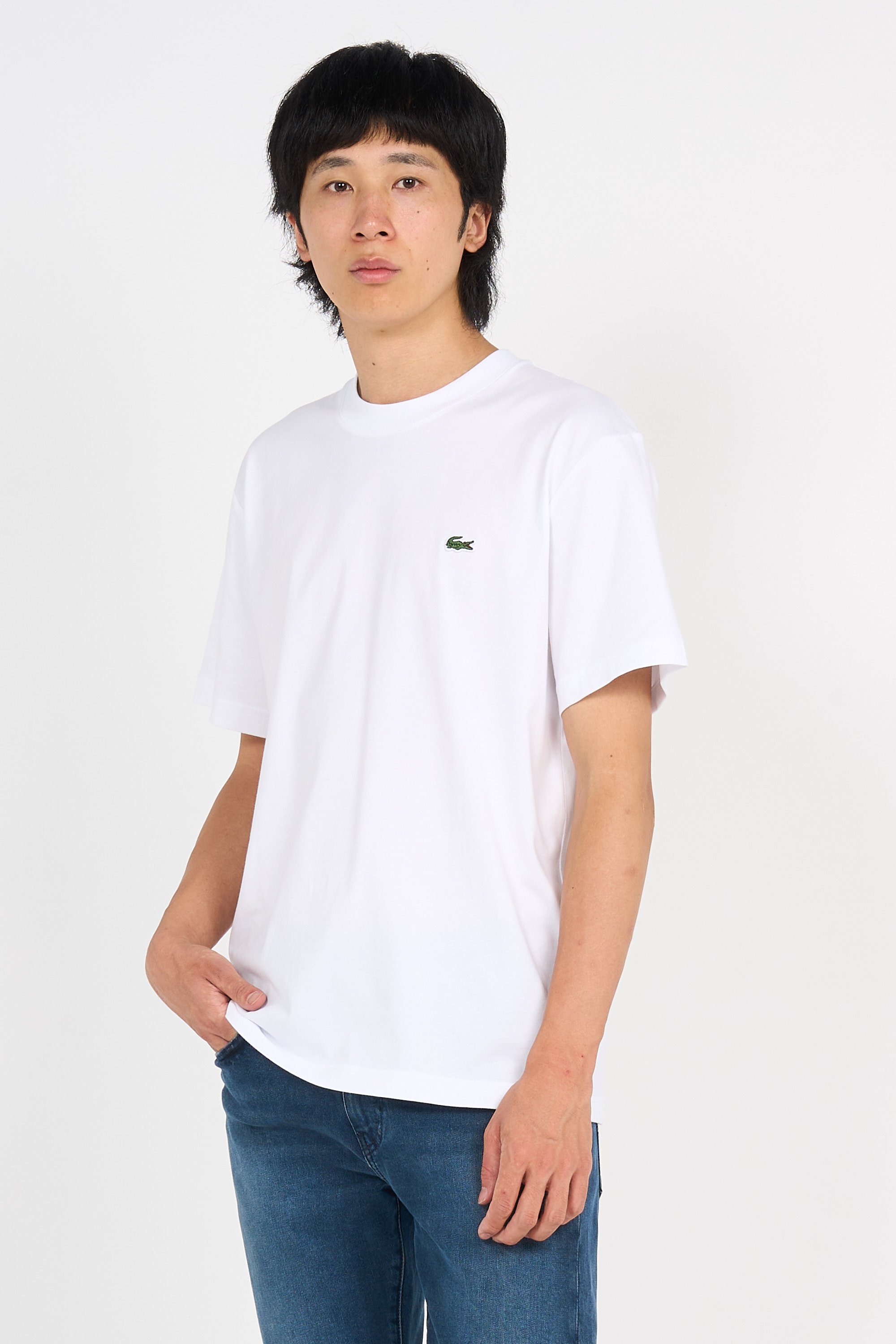 Lacoste white tee store
